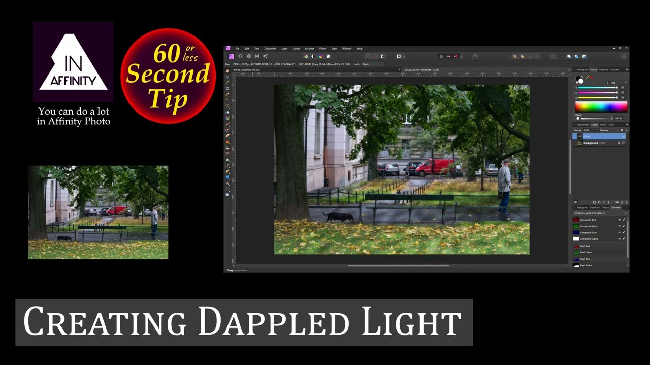 60 Second Tip: Creating Dappled Light - YouTube