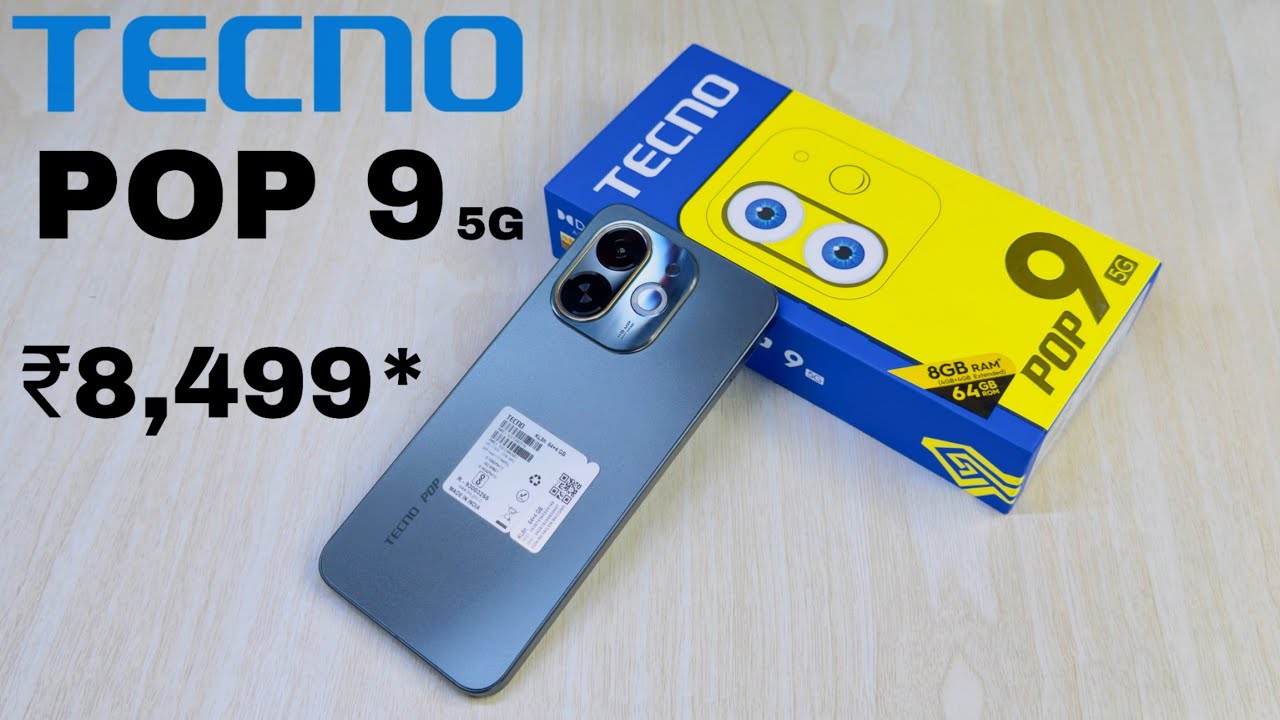 Tecno Pop Series Latest 5G Smartphone! Tecno Pop 9 5G Unboxing | Review ...