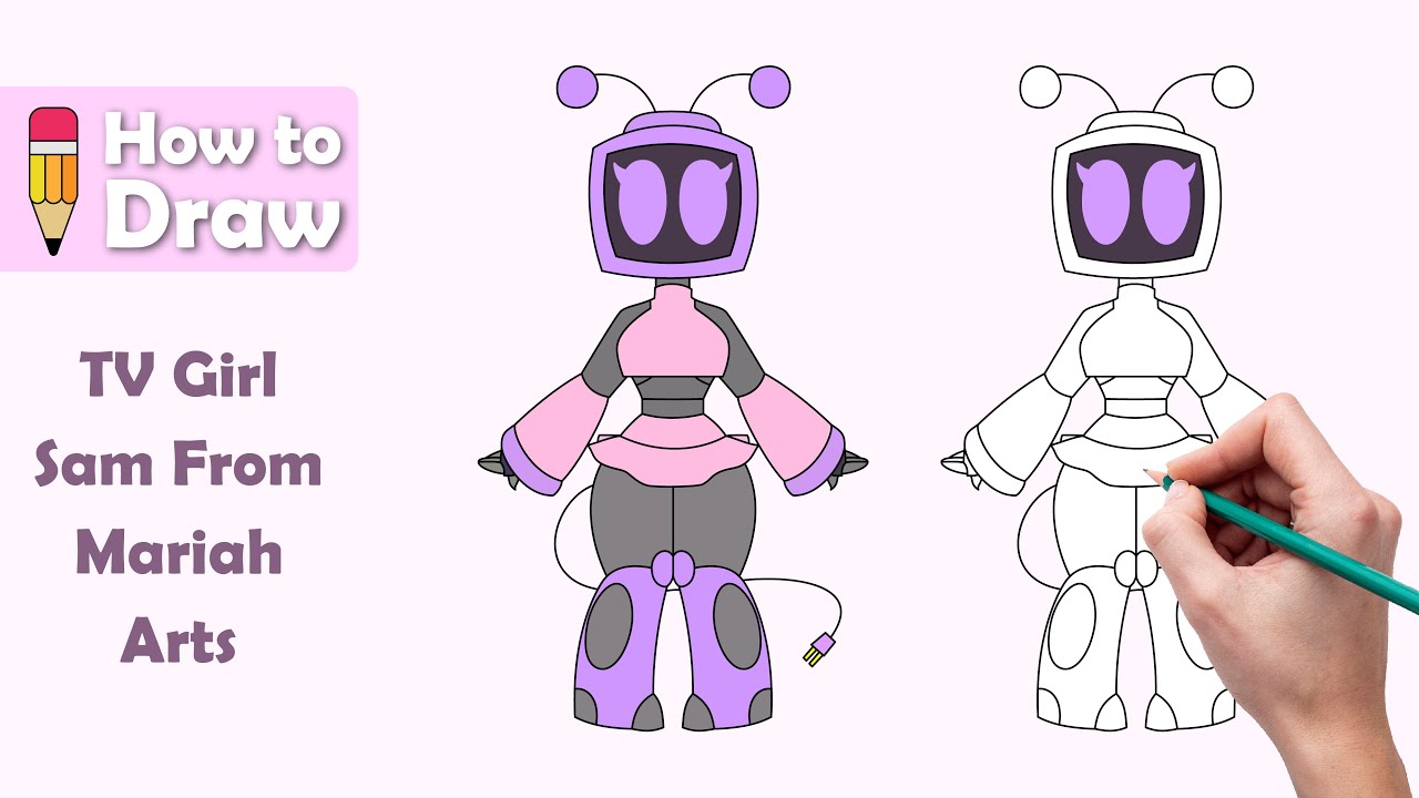 🌟 Draw TV Girl Sam from Mariah Arts | Fun Art Tutorial! #AnimeArt # ...