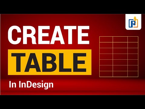 How To Create Tables In InDesign | Table In InDesign | Creating Tables ...