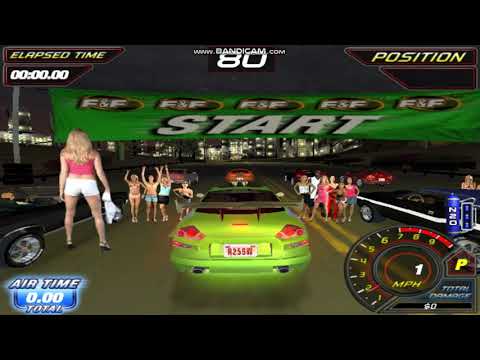 Fast and Furious Arcade Game On PC (Mitsubishi Eclipse All Maxed Out)