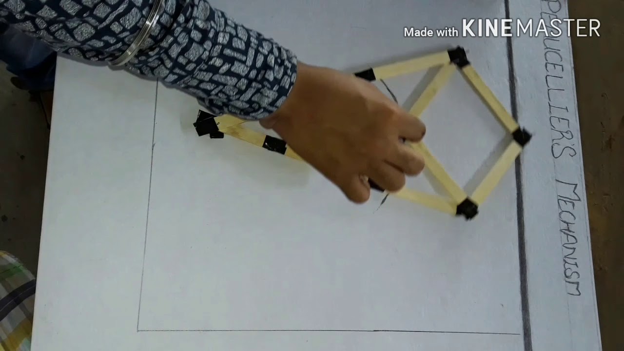 Mechanical Engineering Mini Project II Peaucellier's Mechanism - YouTube