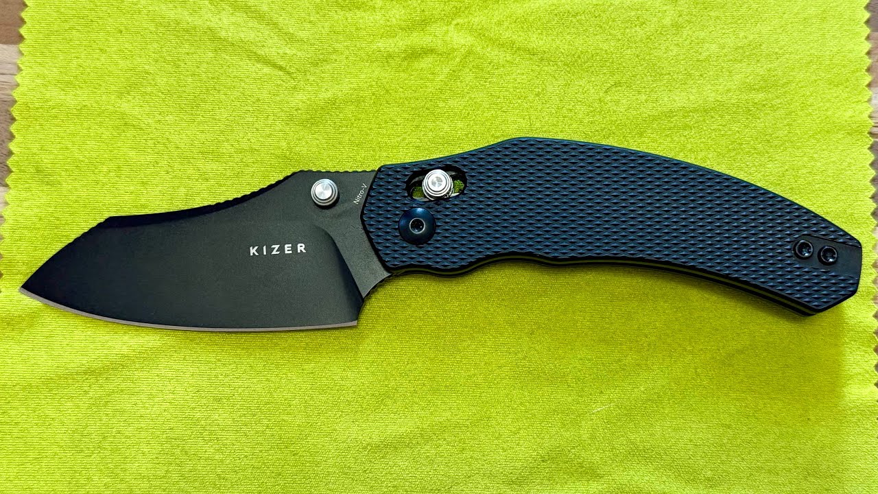 KIZER BULLDOG FOLDING KNIFE FULL REVIEW - YouTube