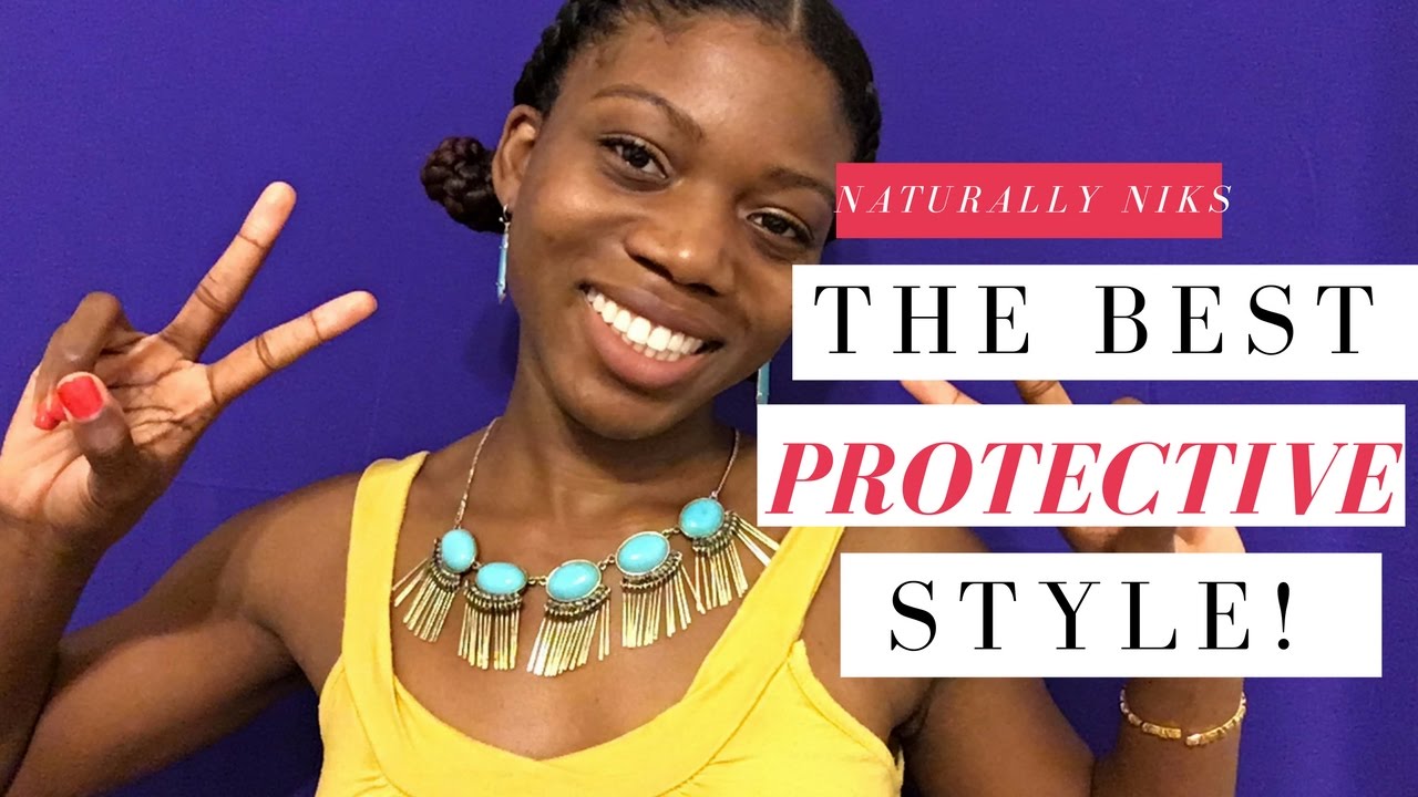 The Best Protective Natural Hair Style Using Aunt Jackie! - YouTube