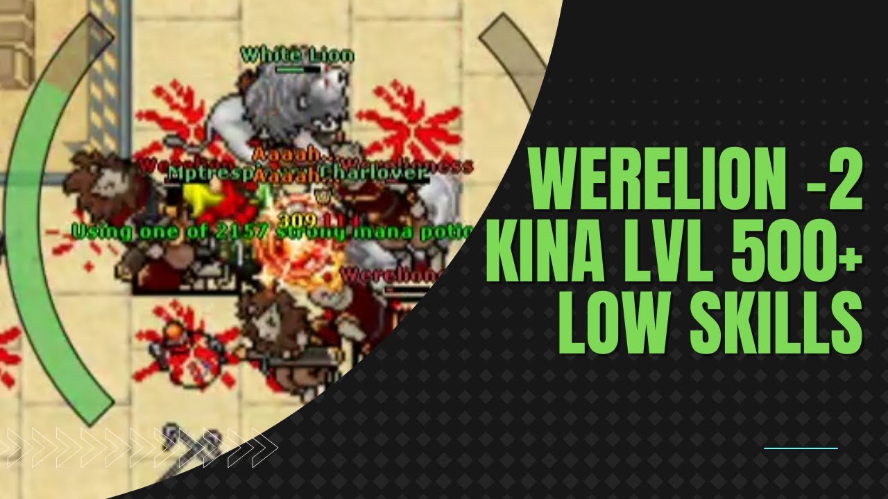 TIBIA - WERELION -2 EK LVL 500+ 600K+/HOUR - EK LOW SKILLS - YouTube