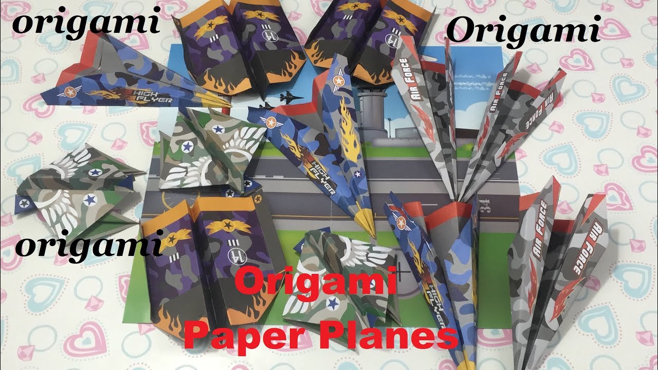 Origami Paper Folding Kit Paper Planes #05 - YouTube