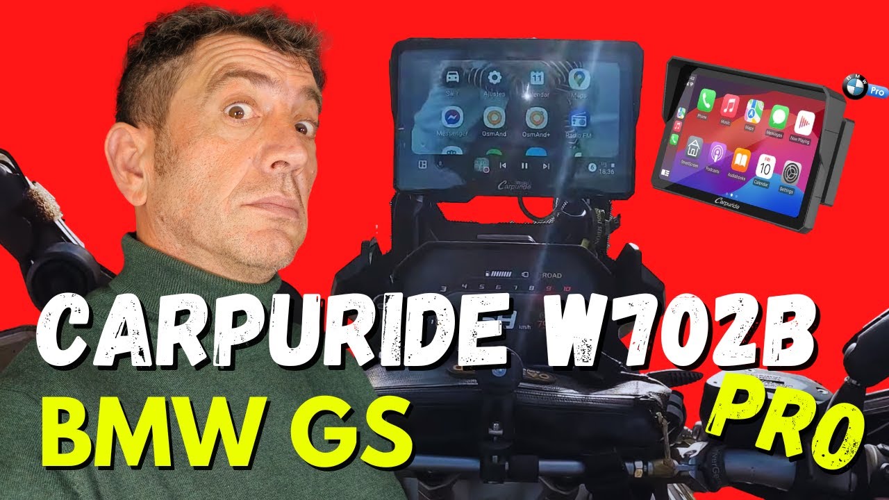CARPURIDE W702B PRO - ¿El Mejor CarPlay para motos BMW? - YouTube