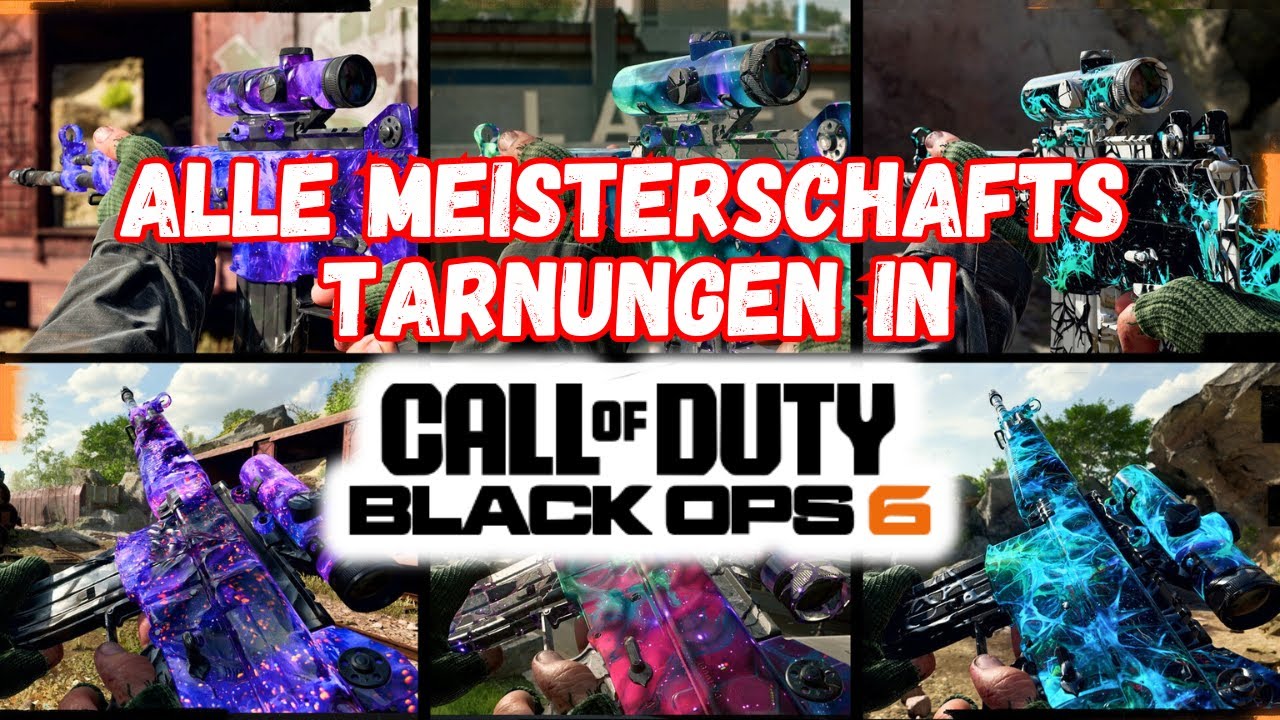 Alle Meisterschaft Tarnungen aus Black Ops 6 Multiplayer Zombies und ...