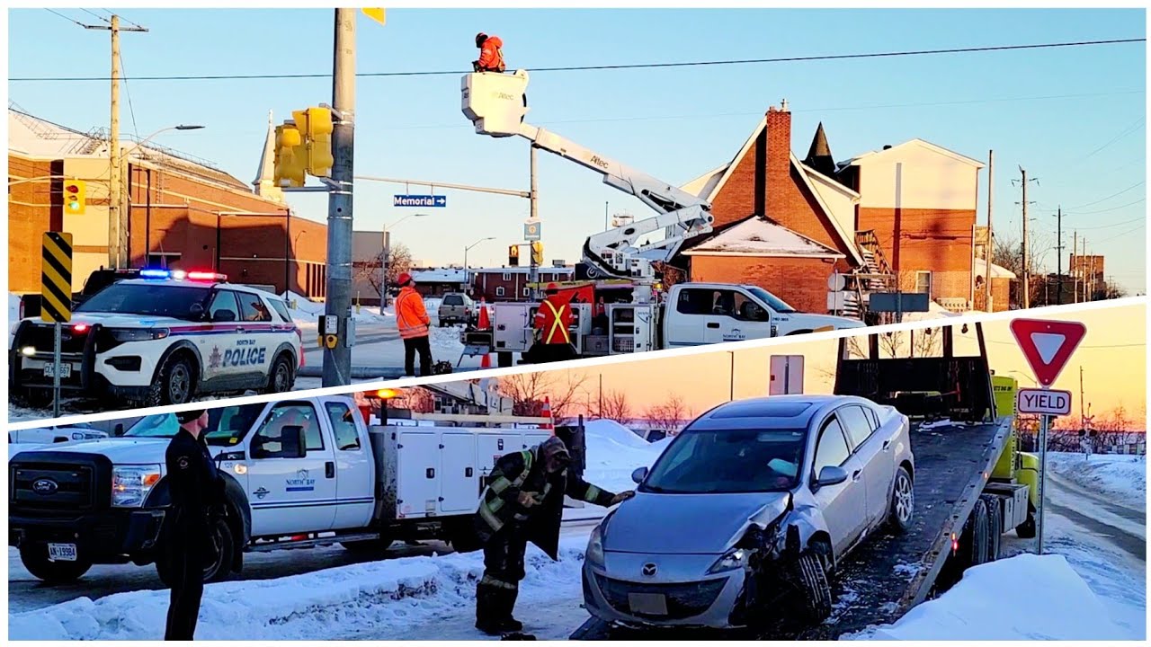 Car Crashes Into and Knocks Down Traffic Light | Public Photography ...