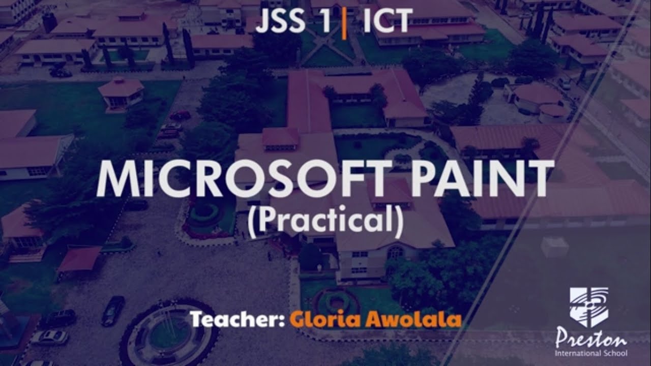 Microsoft Paint (Practical) - JSS1 ICT - YouTube