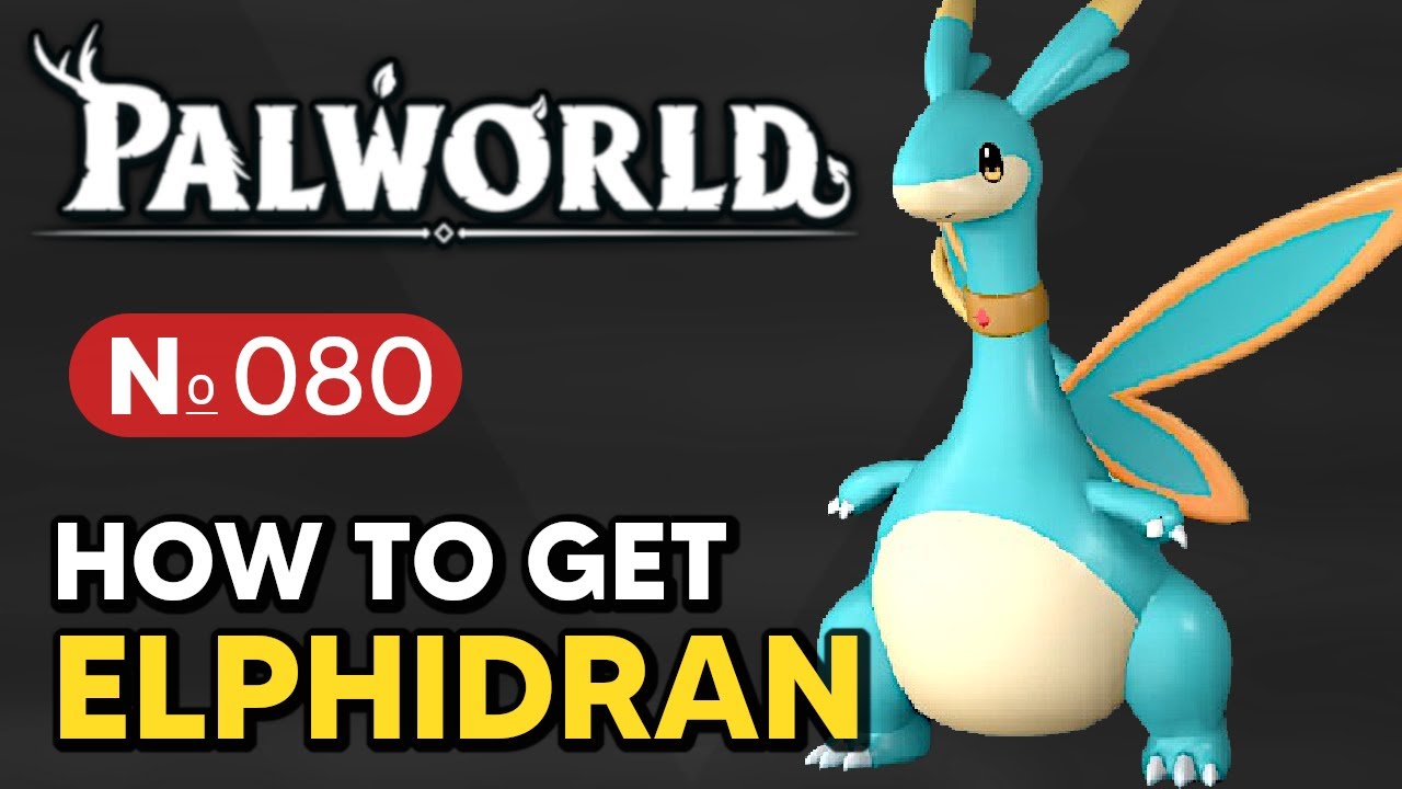 Palworld - How to Get ELPHIDRAN (Paldeck 080) - YouTube