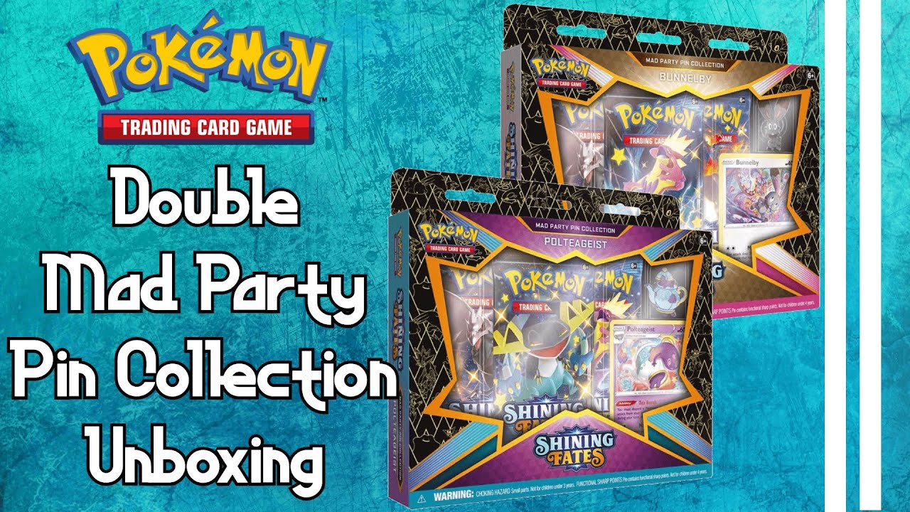 Double Mad Party Pin Collection Unboxing || Pokemon - YouTube