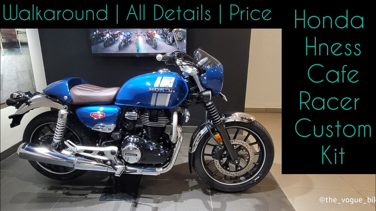 Honda Hness Cafe Racer Custom Kit | Walkaround | Full Details - YouTube