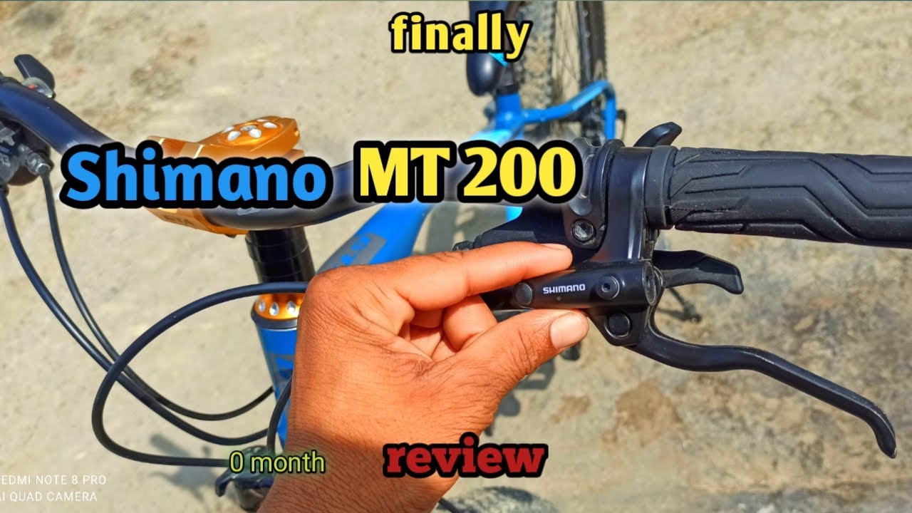 finally Shimano MT 200 hydraulic brack App grating video #onboxing # ...