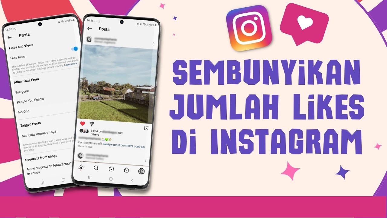 Cara Menyembunyikan Jumlah Likes di Instagram - YouTube