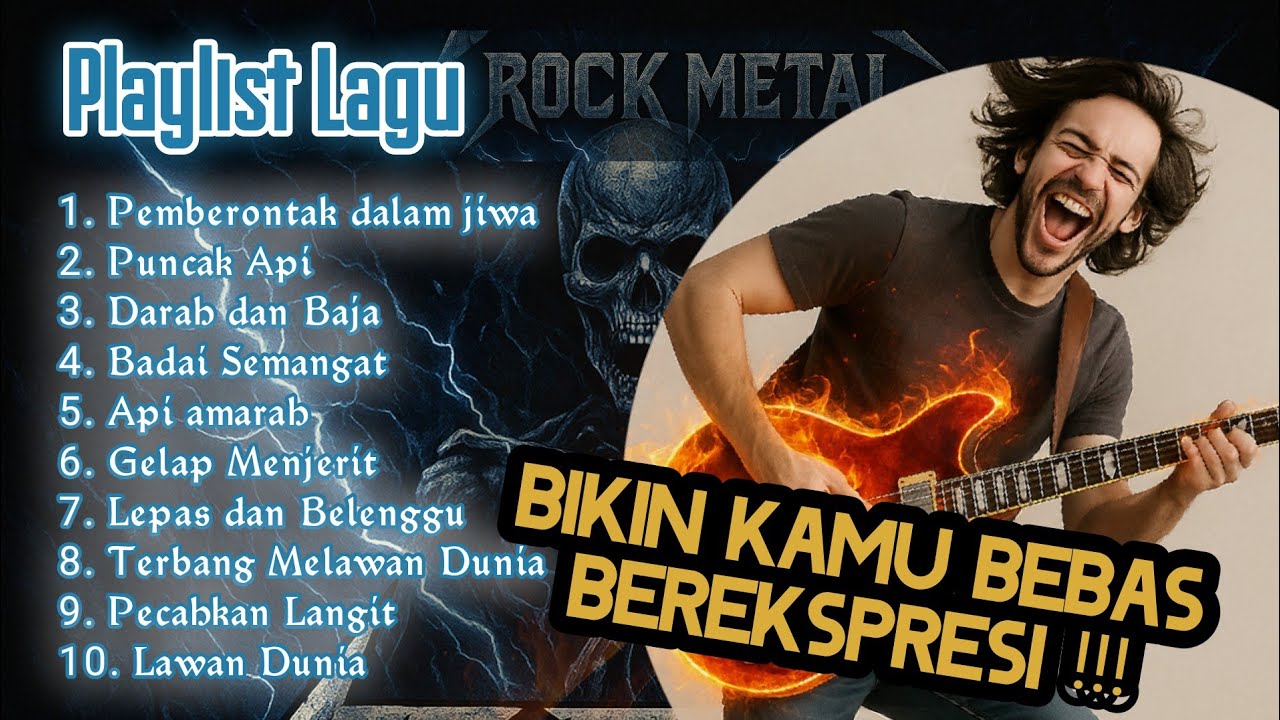 PLAYLIST LAGU METAL ROCK- HARD ROCK ||HEAVY METAL - LAGU BEBAS ...