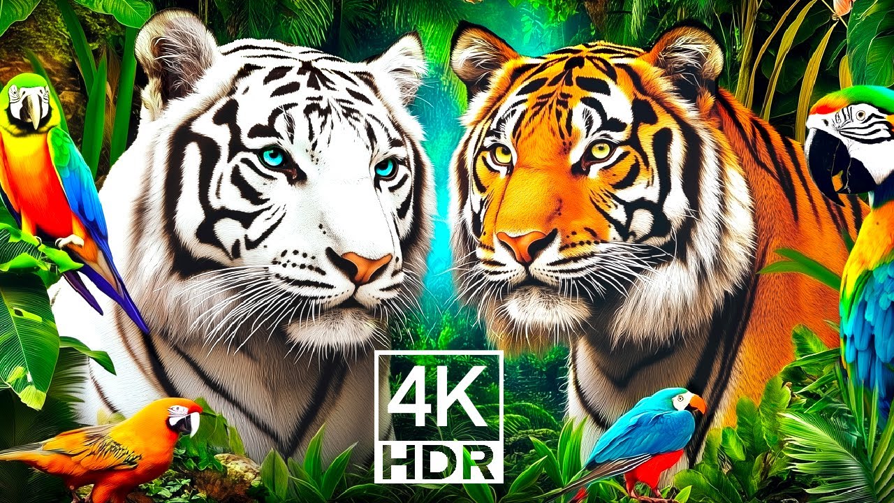 JUNGLE ANIMAL DISCOVERY / 60FPS 4K ULTRA HD #4K #ANIMALS - YouTube