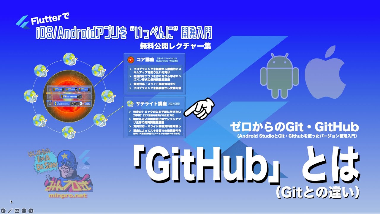 【ゼロからのGit・GitHub】「GitHub」とはー初心者専門Flutterアプリプログラミング講座「みんプロ式」 - YouTube