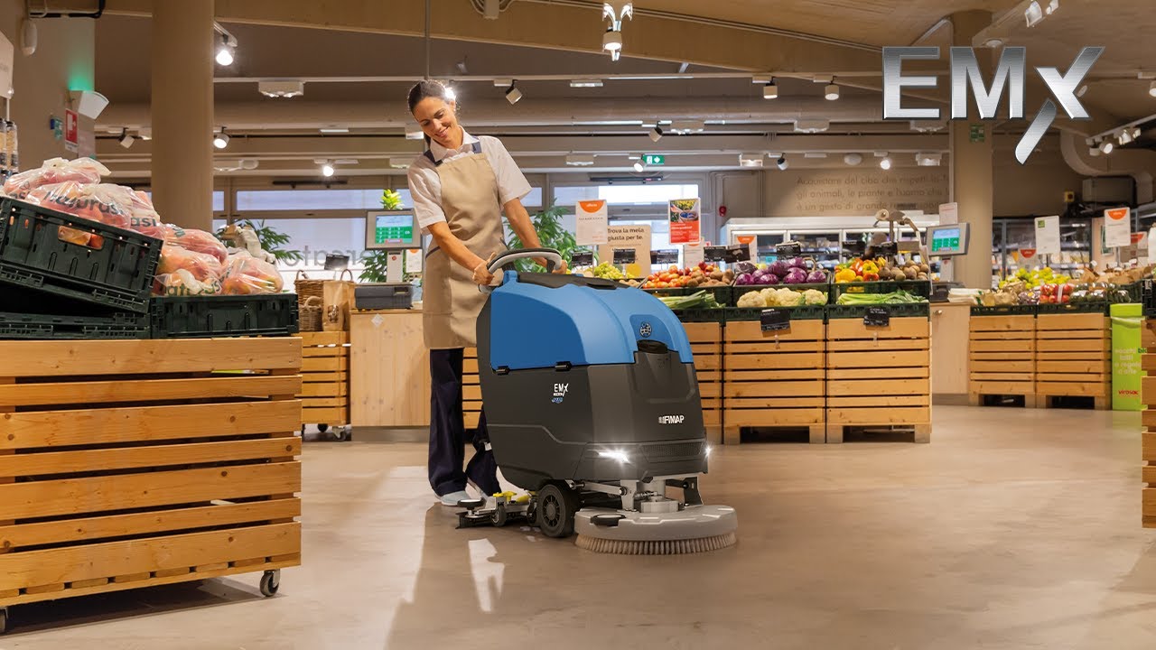 EMx | Walk-behind scrubbing machine - YouTube