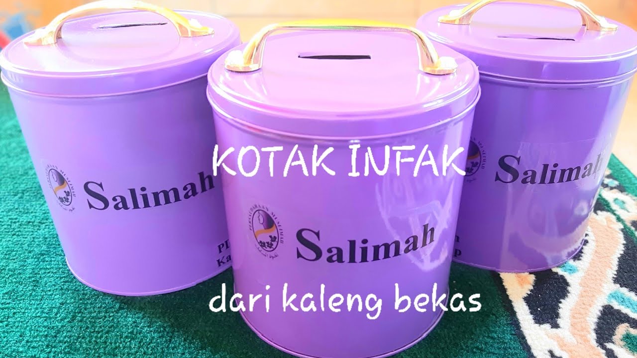 DIY Kotak Infak Dari Kaleng Bekas - YouTube