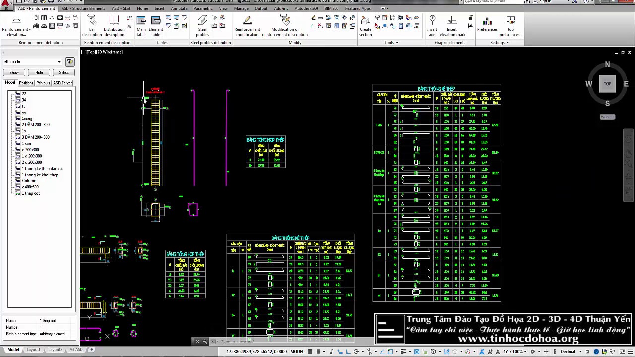 Học Autocad Structure Detailing_8_Thiết kế thép cho cột trong ASD - YouTube
