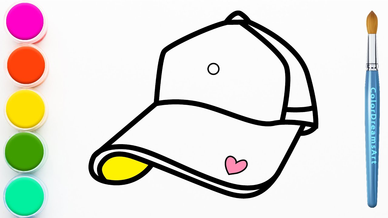 How to Draw a Cap | Step by Step - YouTube