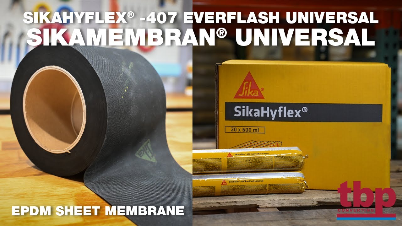 TBP Converting | SikaMembran Universal | EPDM Water Vapor Barrier - YouTube