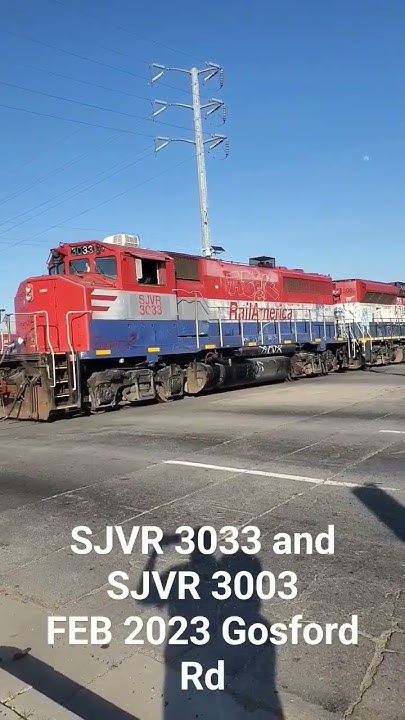 SJVR 3033 and 3003 at Gosford in February 2023 - YouTube