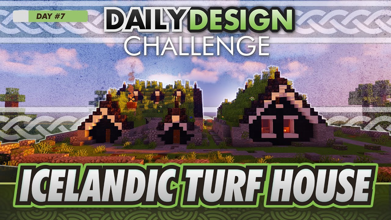 Minecraft Daily Design Challenge: Day 7 [Icelandic/Faroese Turf House ...