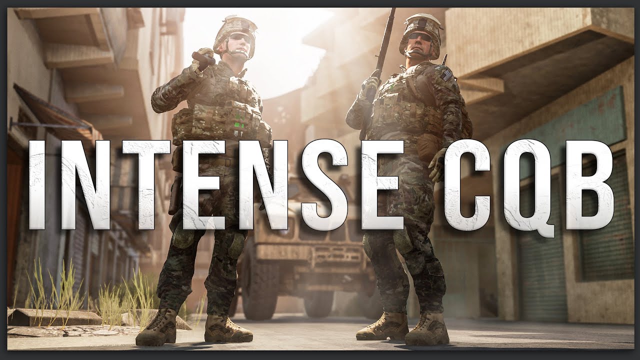 INTENSE 50 VS 50 CQB FIREFIGHTS IN SQUAD - YouTube