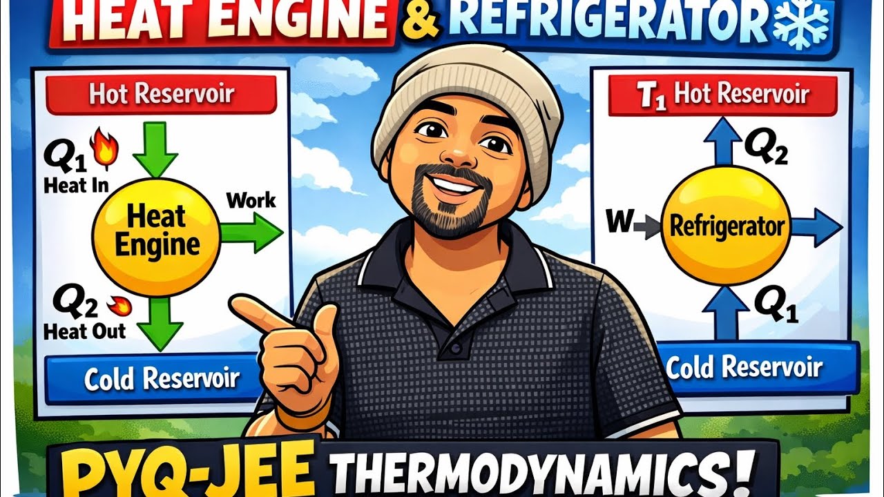 “Understand Heat Engine & Refrigerator Through PYQ-JEE | Thermodynamics ...