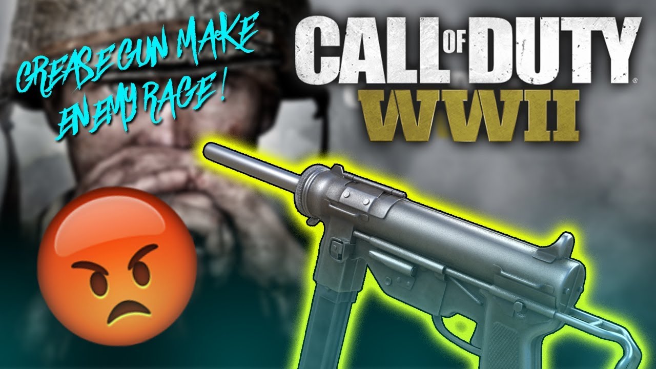 COD WW2 | EPIC GREASE GUN " CANDY " MAKES ENEMY TEAM RAGE ...