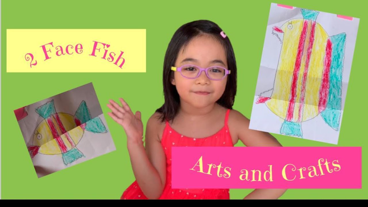 2 face fish arts and crafts - YouTube