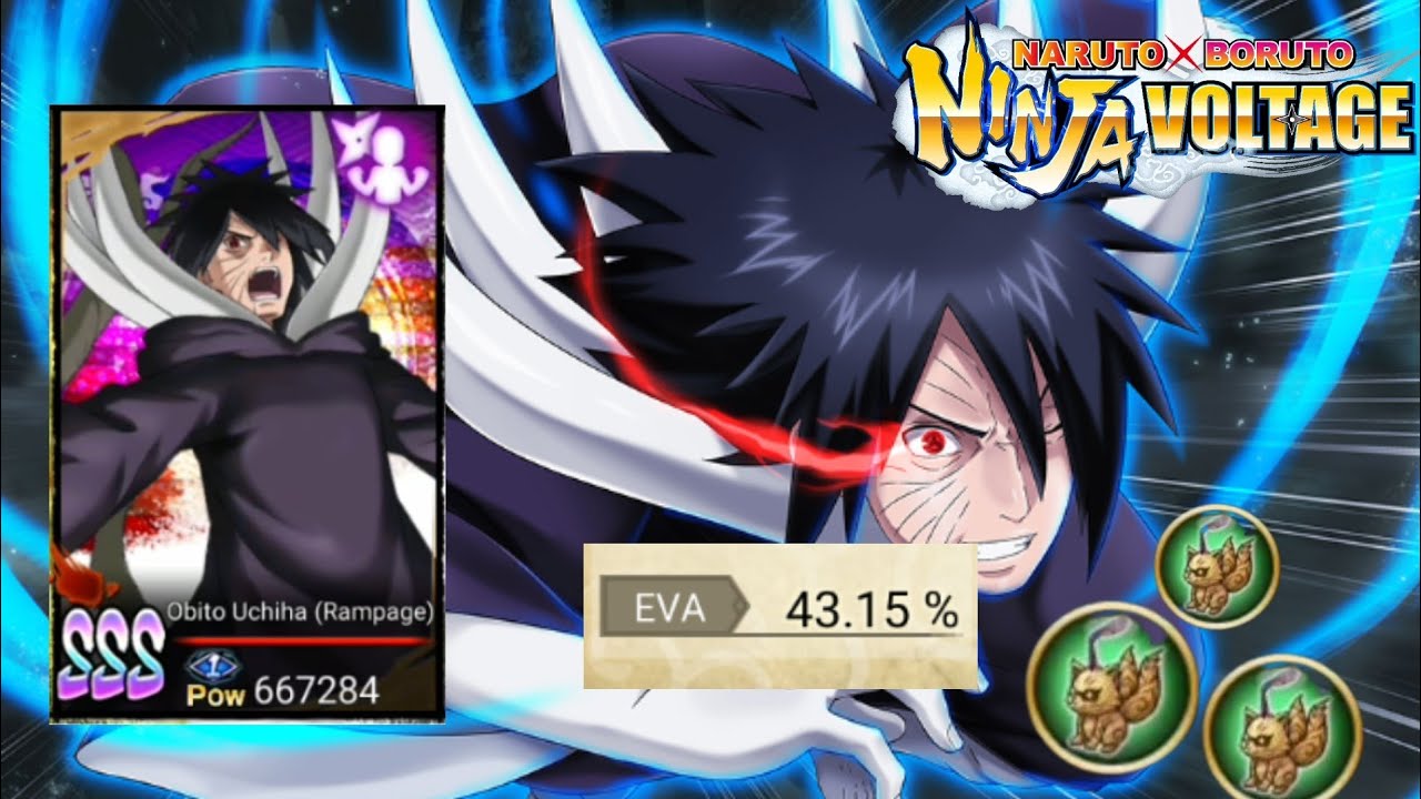 Obito Uchiha (Rampage) Solo AM With 100% Evasion | NxB NV - YouTube
