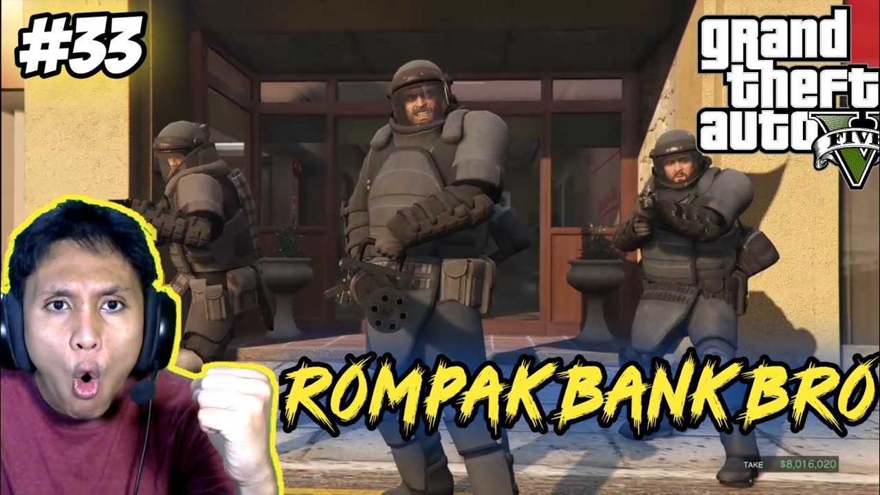 Kali ni kita Rompak Bank - GTA V Malaysia - Part 33 - YouTube