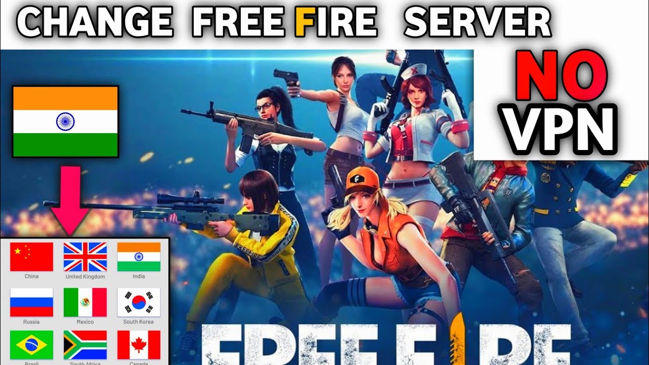 How To Change Free Fire Server|| how to change free fire server without ...