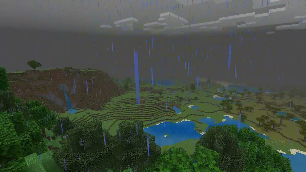 Object35 | 2 Hours of Ambient Minecraft Rainfall | [No Commentary or ...