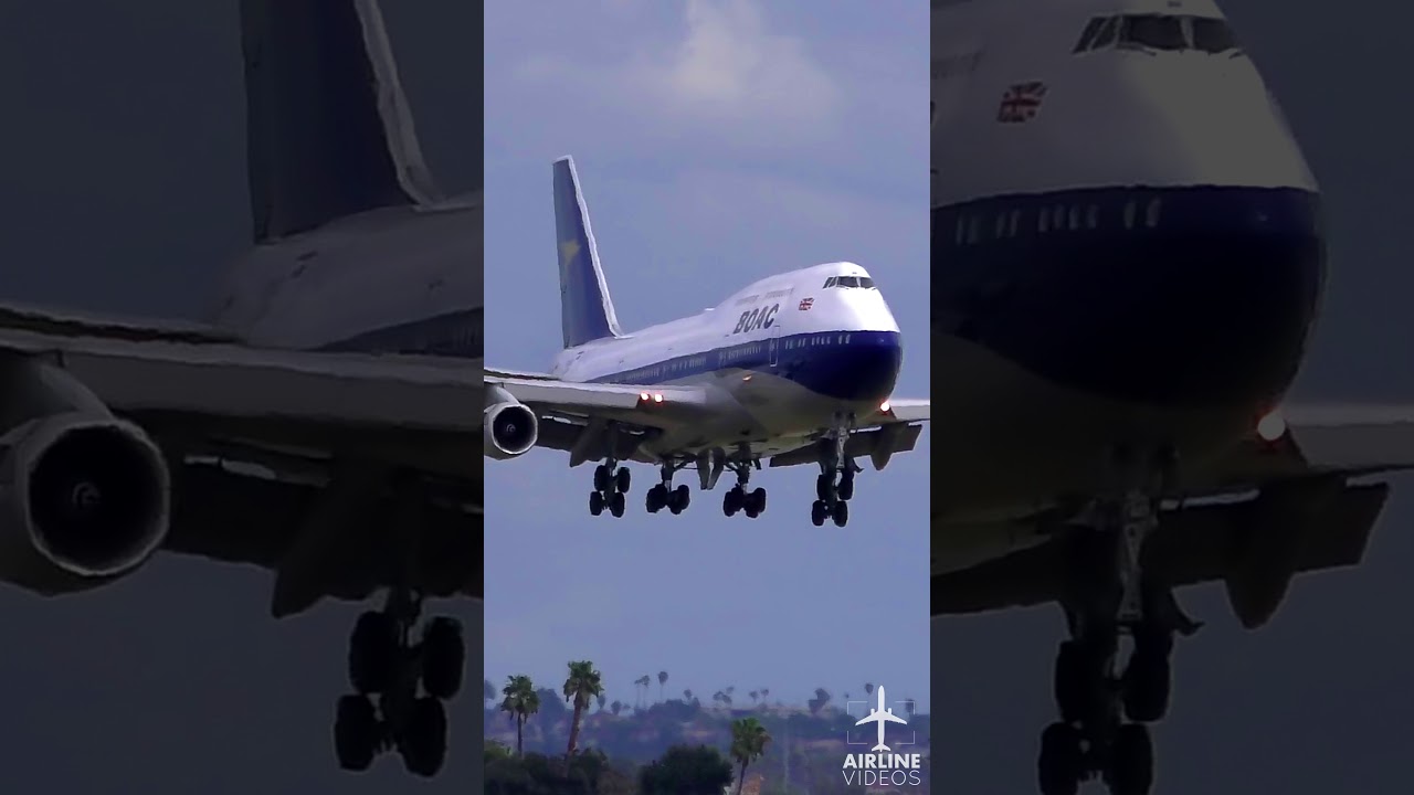 BOAC Retro Livery Boeing 747 - YouTube