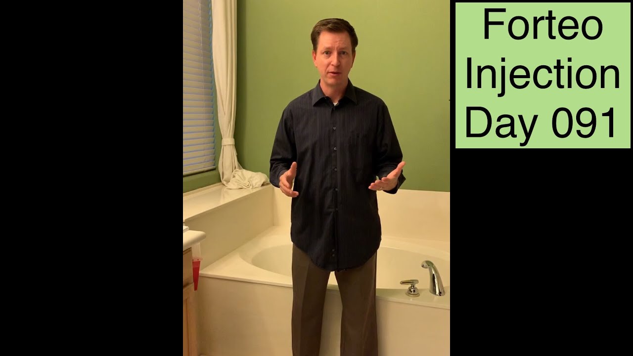 091. Day 091 Forteo Injection for the Osteoporosis Man - YouTube