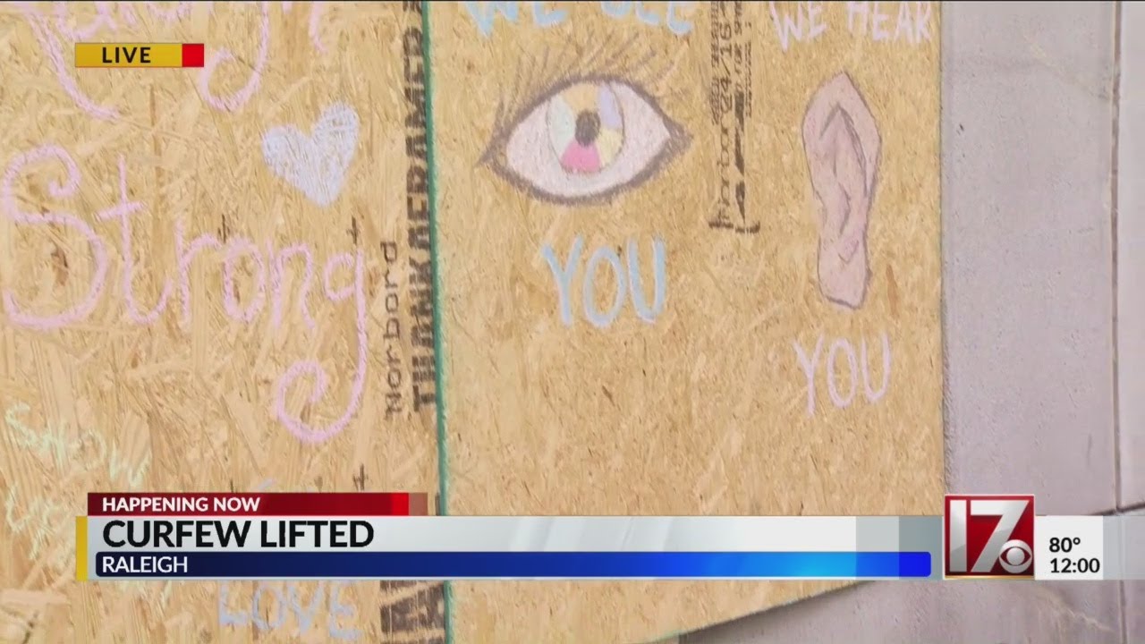 Curfew lifted in Raleigh - YouTube