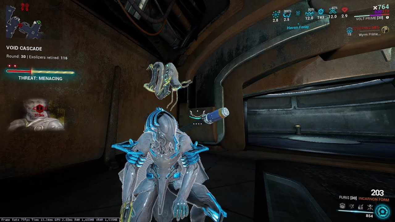volt void cascade solo level cap warframe - YouTube
