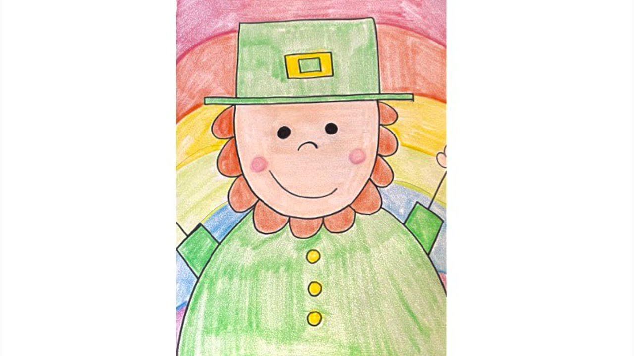 Leprechaun Directed Drawing - YouTube