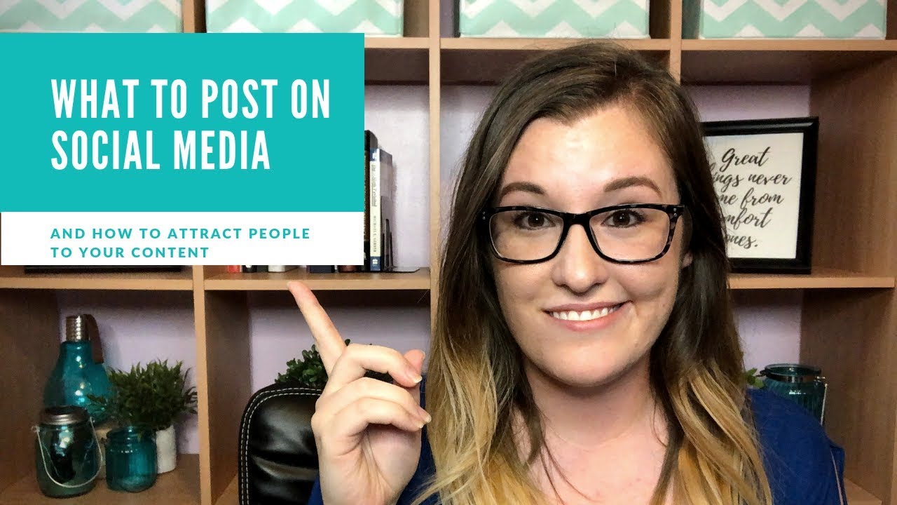 What To Post On Social Media (and how to attract people to it!) - YouTube