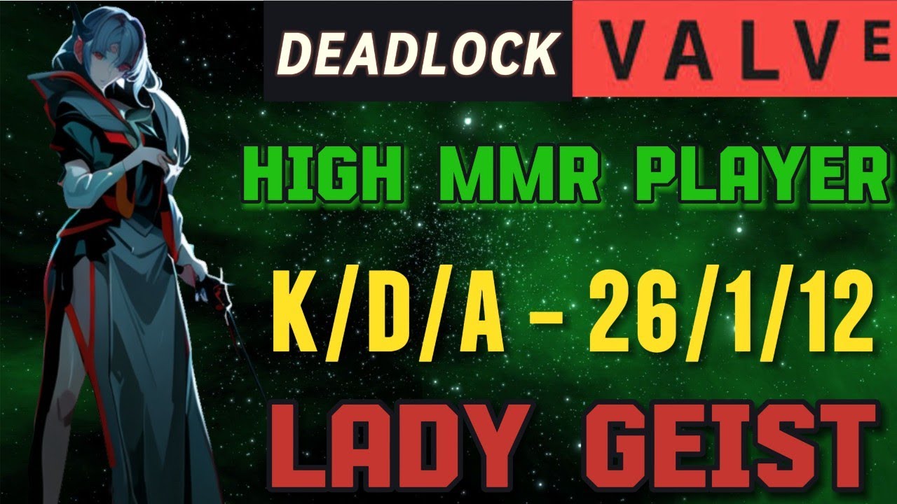 HOW PLAYS TOP #1 LADY GEIST/ Deadlock(valve) / HIGH MMR - YouTube
