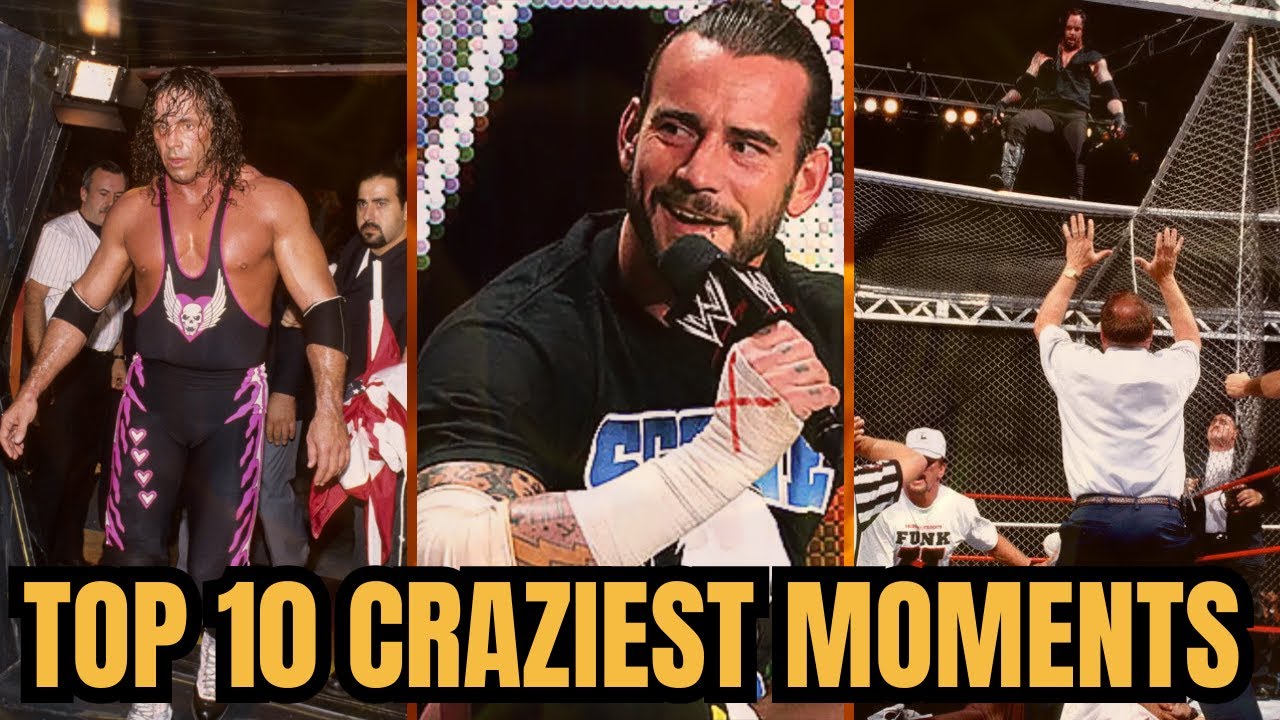 Top 10 Craziest Wrestling Moments | WWE + WCW - YouTube