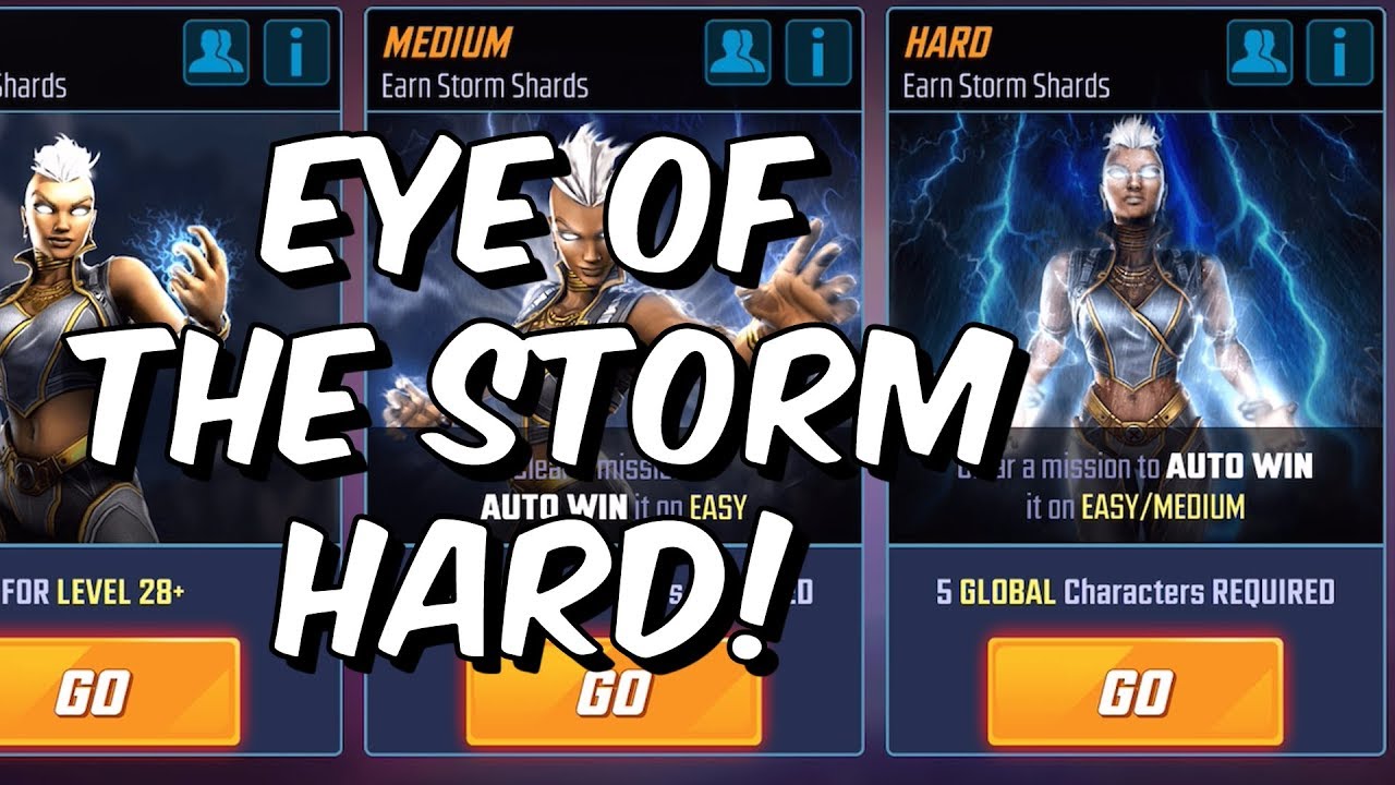 Eye Of The Storm Hard Mode! - Marvel Strike Force - YouTube