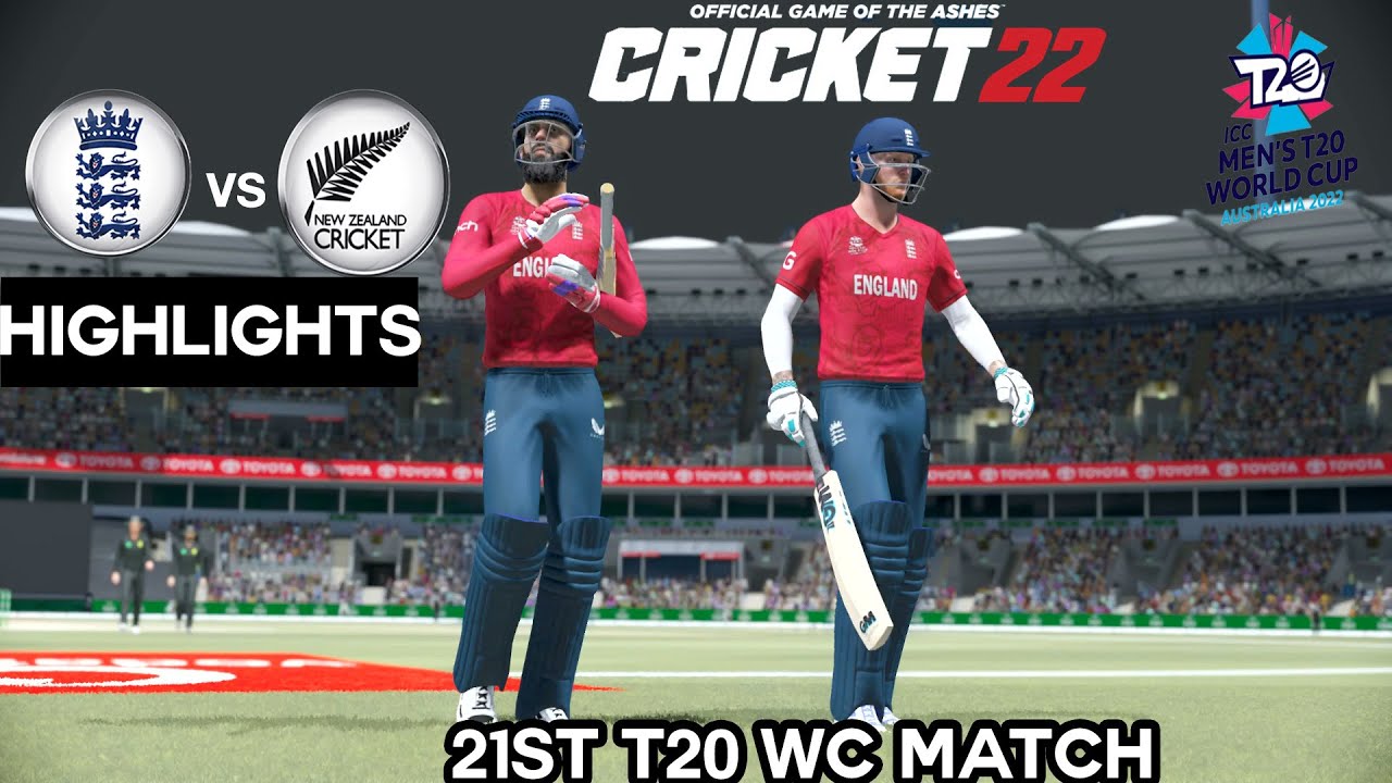 England vs New Zealand T20 World Cup 21th Match 2022 - Cricket 22 ...