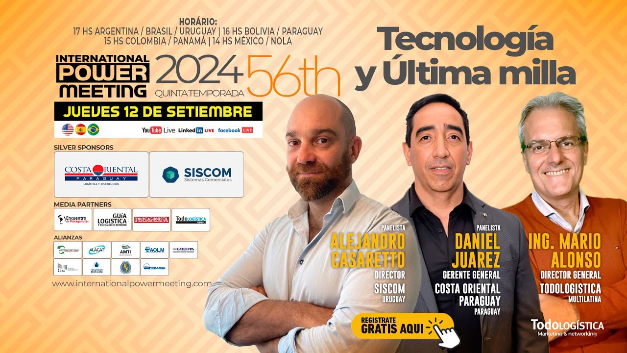 56th INTERNATIONAL POWER MEETING "Tecnología y última milla" - YouTube