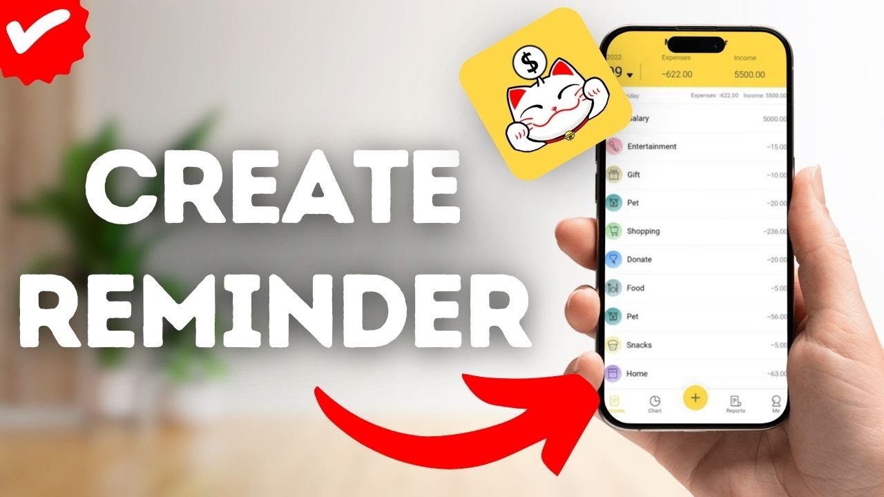 How To Create Reminder On Money Tacker? - YouTube