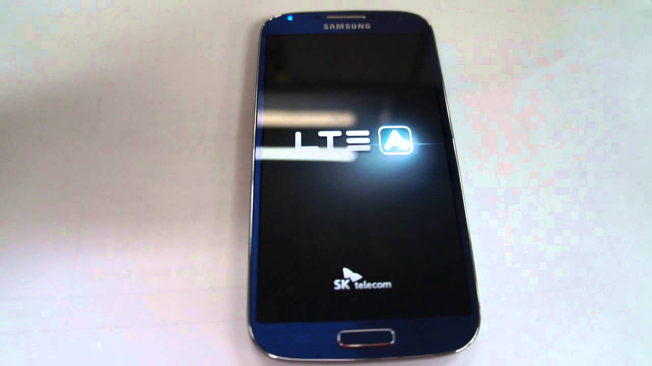Galaxy S4 LTE-A Booting - YouTube